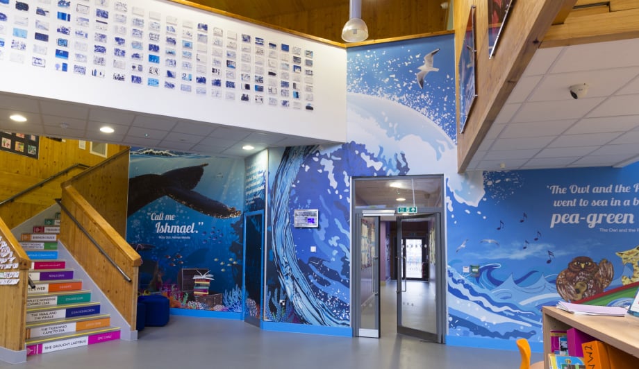 Berger Primary School - Library Wall Art | Promote Your School