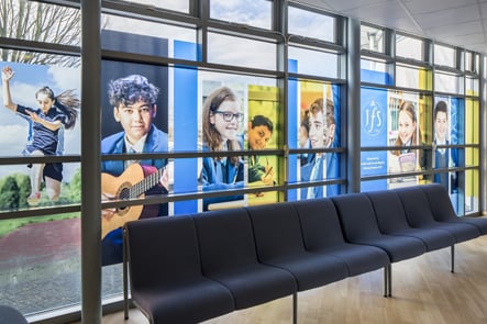 Bespoke Welcome Windows - JFS - Promote Your School