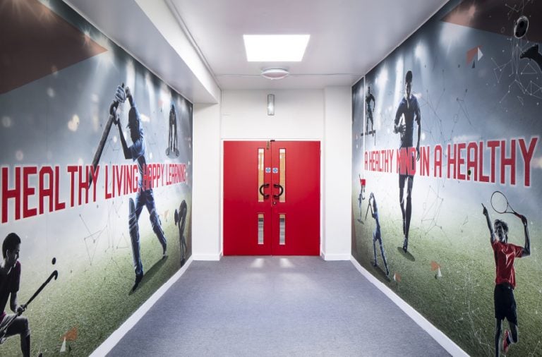 School Wall Art - Summer Fields Sports Entrance - Promote Your school