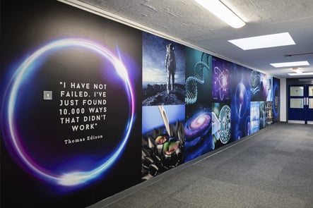 Science Corridor Wall Art - The Forest Shool - Promote Your School