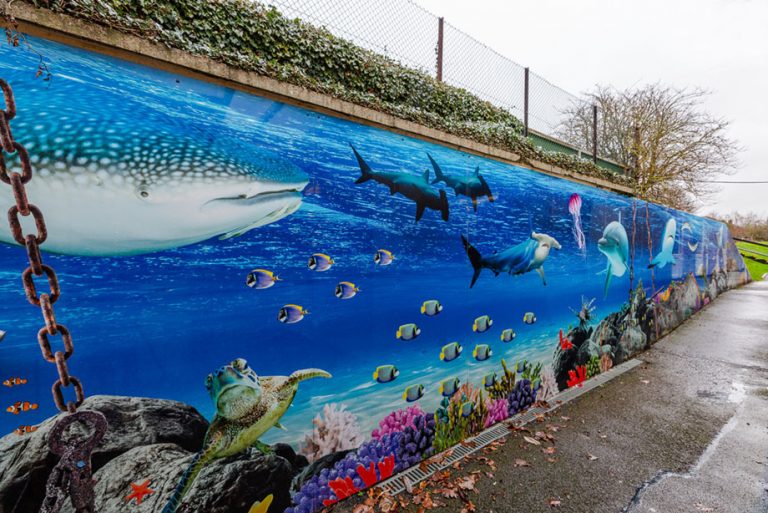 Wall Art for outdoor learning - Promote Your School