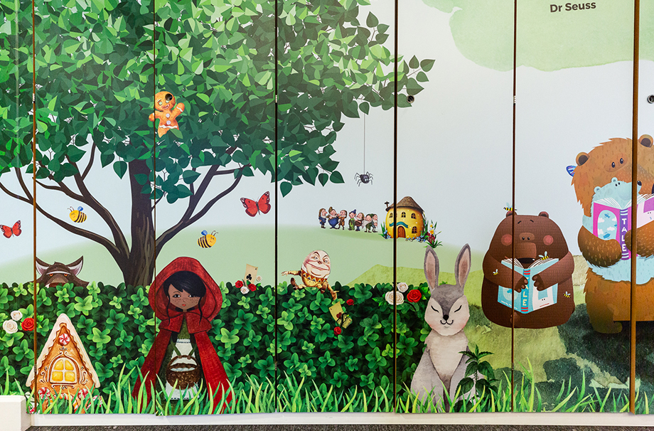 Brentfield Primary School Library Wall Art - Promote Your School