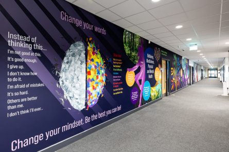 Wall Art to Improve Pupil Wellbeing - Promote Your School