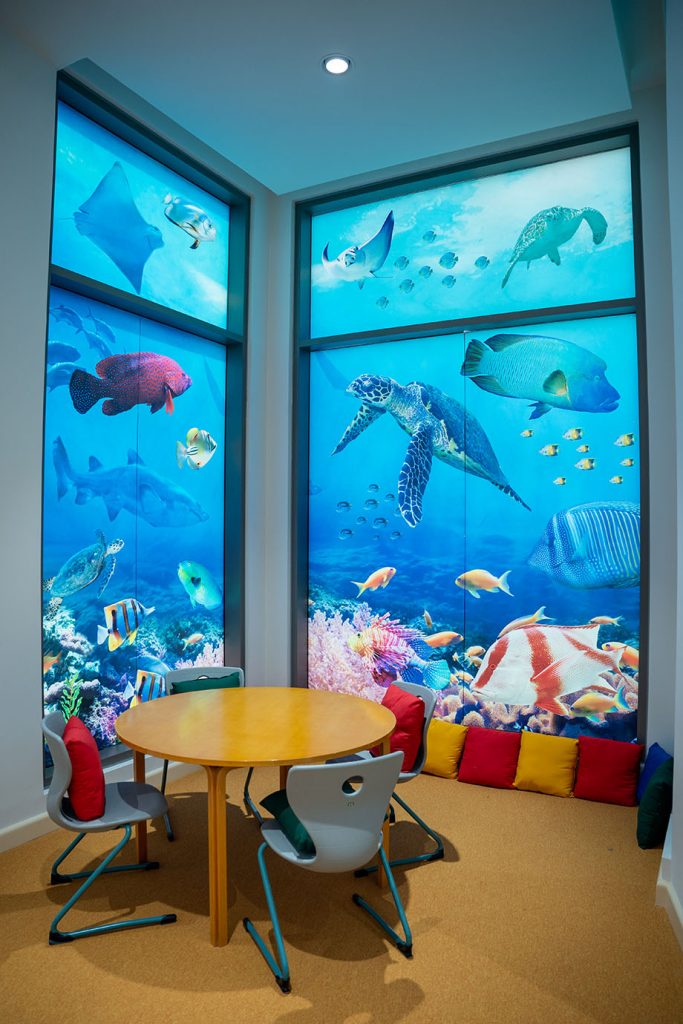 Ibn Khuldoon National School (IKNS) Library Wall Art - Promote Your School