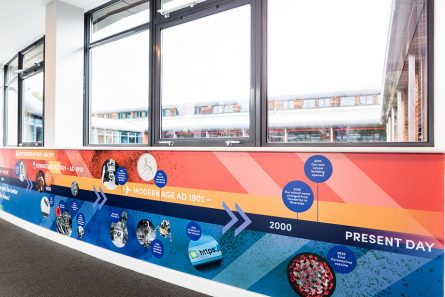 Riverside Primary School Timeline Wall Art - Promote Your School