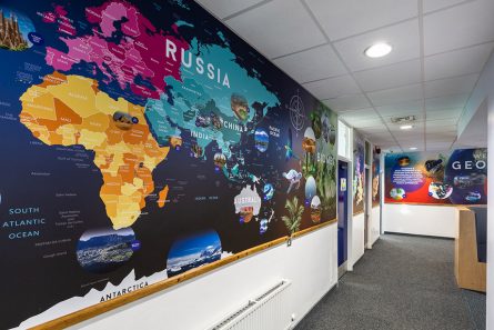 The Forest School Map and Biomes Wall Art - Promote Your School