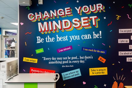 Dersingham Primary School Positive Thinking Wall - Promote Your School