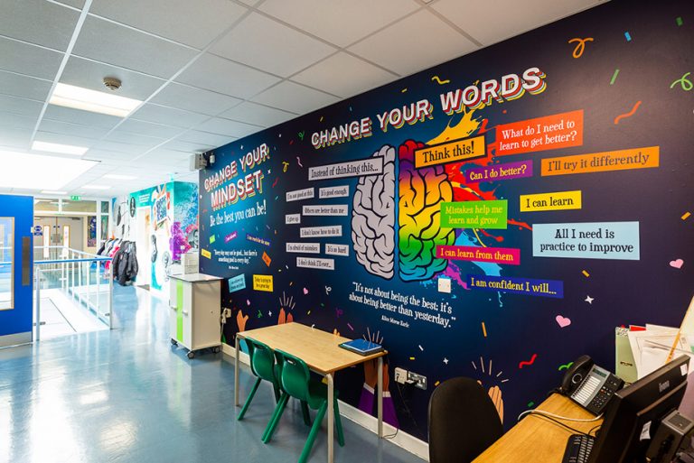 Dersingham Primary School Positive Thinking Wall - Promote Your School