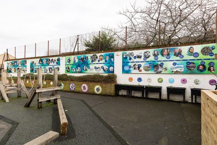 Tudor Primary School Playground Timeline - Promote Your School
