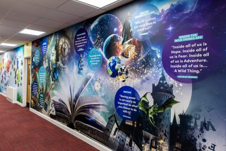 Foster's Primary School Library Wall Art - Promote Your School