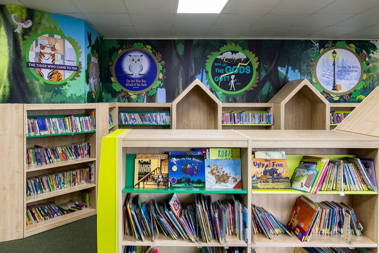 Highwood Primary School Library Wall Art - Promote Your School