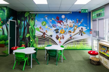 Highwood Primary School Library Wall Art - Promote Your School