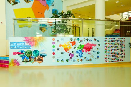 PDO School, Oman, Map Wall Art - Promote Your School