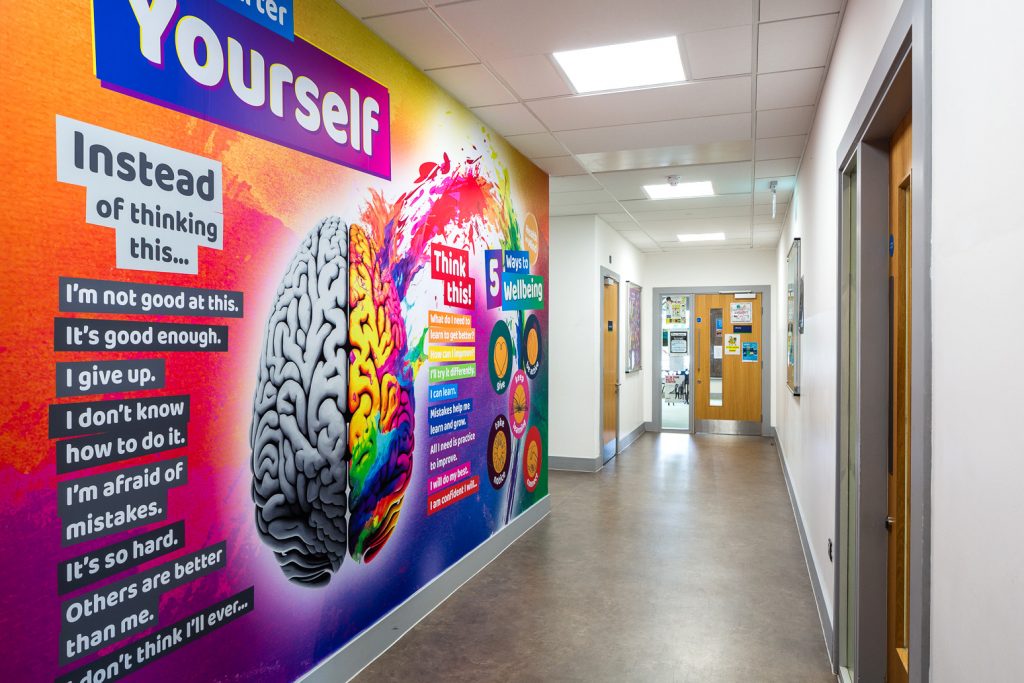 The Highfield School Wellbeing Wall Art - Promote Your School