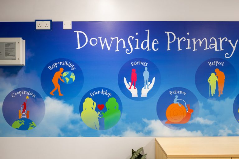 Downside Primary School Values Wall Art - Promote Your School