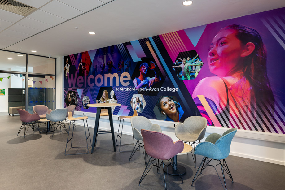 Stratford-upon-Avon College Welcome Wall Art - Promote Your School