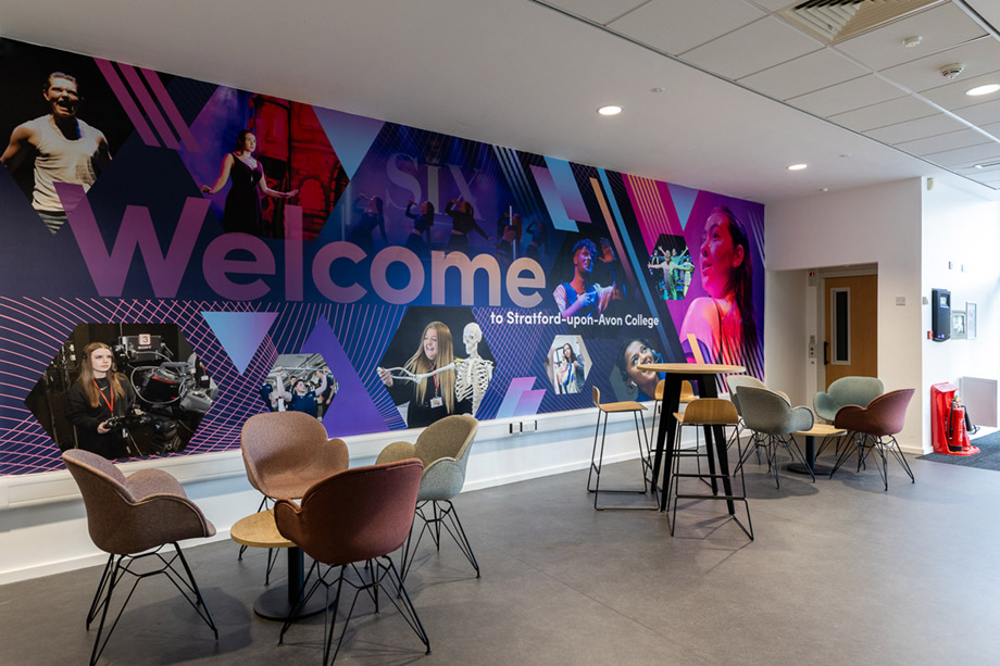 Stratford-upon-Avon College Welcome Wall Art - Promote Your School