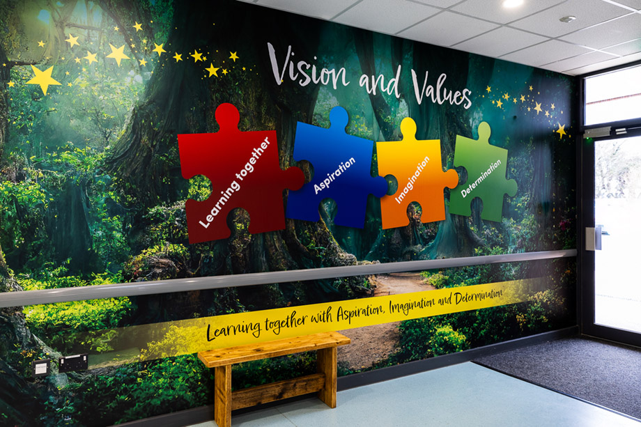 Whitfield Aspen School Values Wall Art - Promote Your School